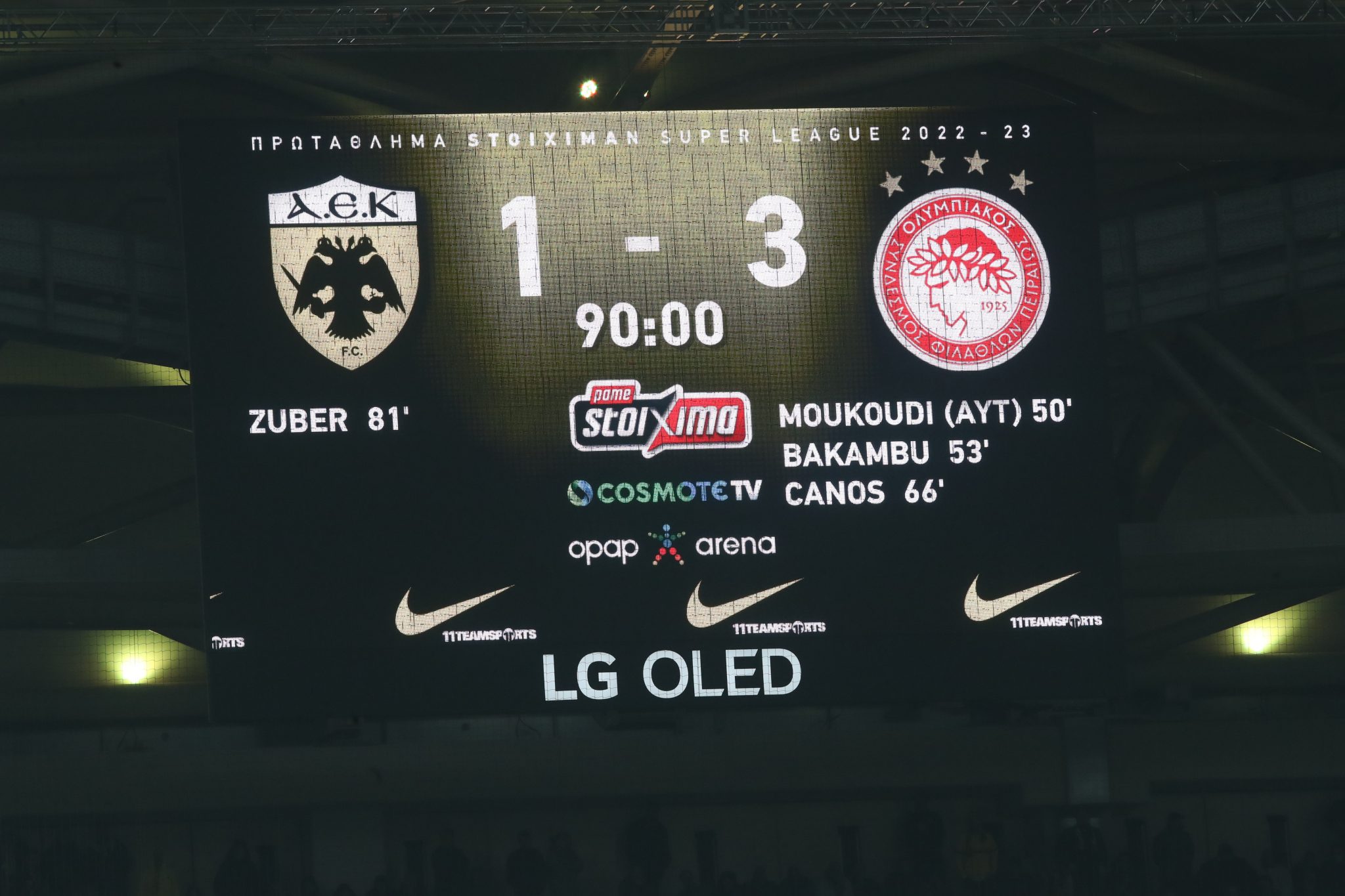 Ο Θρύλος είναι εδώ - ΑΕΚ-Ολυμπιακός 1-3 στο φινάλε της κανονικής ...
